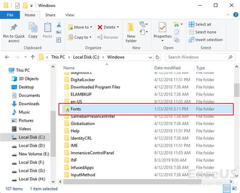 Restore Missing Fonts After Windows 10 Creator Update Easeus