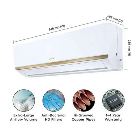 5 Star Cruise Split Air Conditioners Copper At ₹ 33500 In Ahmedabad