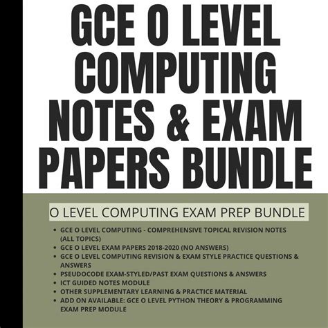 o level computing topical theory and skill based topical notes concept application and problem