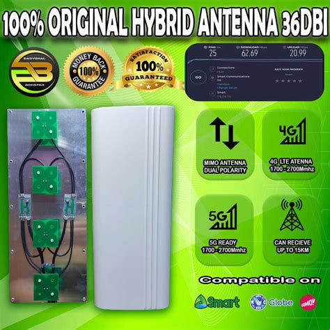 Hybrid Easygnal Mimo Wifi Outdoor Antenna 36 Dbi Para Sa Antena Ng Modem At Piso Wifi Shopee