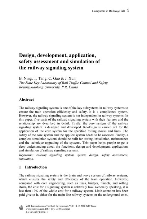 Pdf Design Development Application Safety Assessment And
