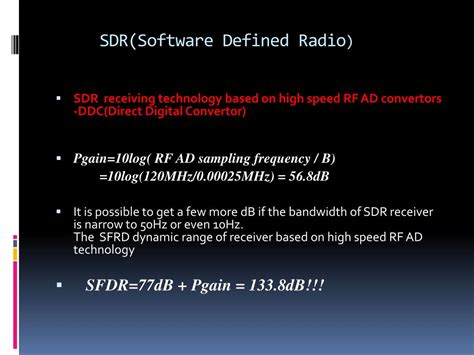 PPT SDR Software Defined Radio PowerPoint Presentation Free