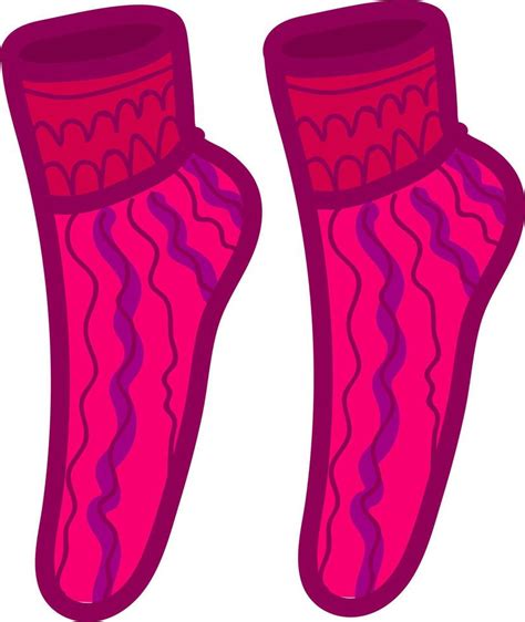 Woman Pink Socks Illustration Vector On White Background 13718677 Vector Art At Vecteezy