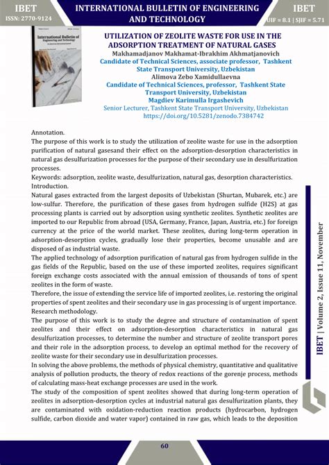 Pdf International Bulletin Of Engineering And Technology