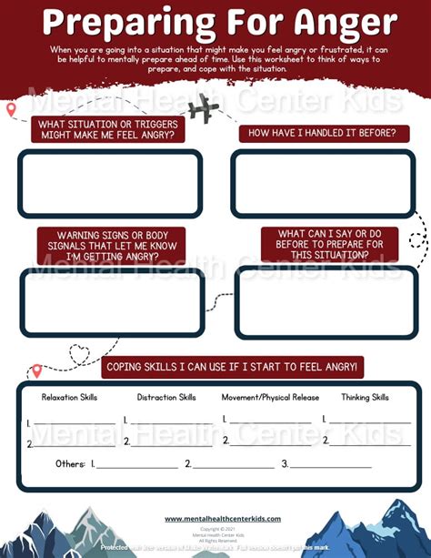 Teenage Anger Management Worksheets And Example Free Pdf Download Worksheets Library