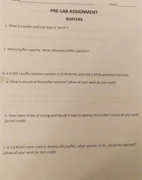 Solved What Is A Buffer And How Does It Work Define Chegg Com