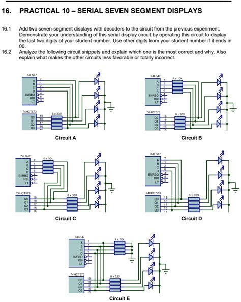 Solved Texts 16 Practical 10 Serial Seven Segment Displays 161 Add Two Seven Segment
