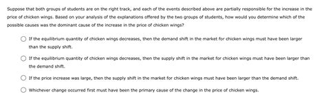 Solved 17 Another Supply And Demand Puzzle Suppose The