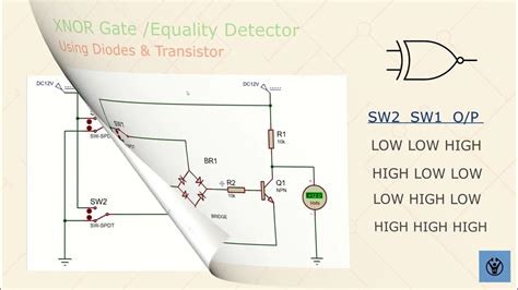 Xnor And Xor Gate Using Diodes And Transistor Youtube