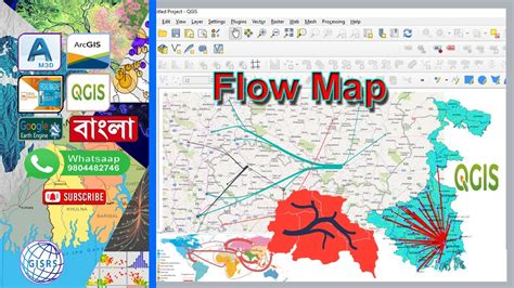 How To Create Flow Map In QGIS How To Migration Flow Map In QGIS How To Flow Diagram In QGIS