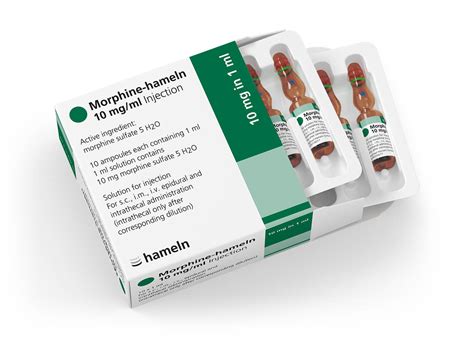 Sg Morphine 10 Mg Ml 10 Mg In 1 Ml 3186 Hameln Pharma