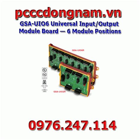 Gsa Uio6 Universal Inputoutput Module Board — 6 Module Positions