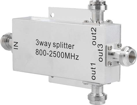 Socobeta Cell Phone Power Splitter Divider Wide Frequency Power Splitter With 3 Way N K Type