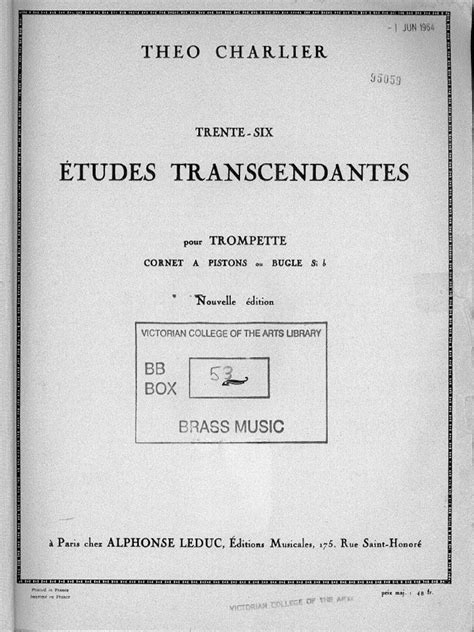 Charlier Etudes Pdf