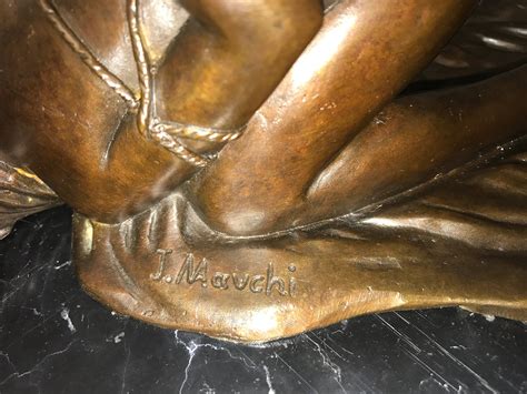 European Bronze Sculpture J Mavchi Wicked Sex Game Marble Figure Art Bon Dage Lady S