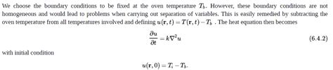 Nonhomogeneous Neumann Boundary Conditions For The D Heat Equation Mathematics Stack Exchange
