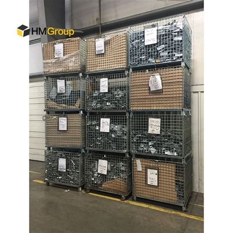 China Customized Collapsible Stackable Steel Container Suppliers Manufacturers Factory Direct