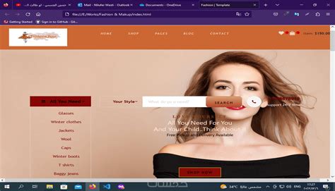 تصميم موقع احترافى بالhtml5 css3 js خمسات
