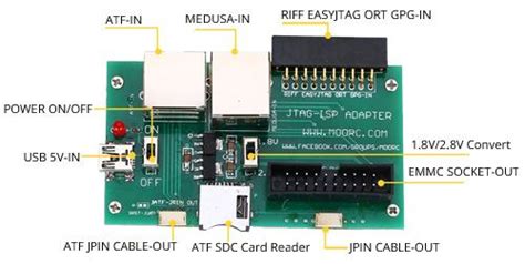 Jtag Isp 5in1 Moorc Adapter