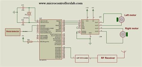 Metal Detector Robot Using Pic Microcontroller