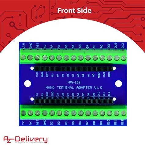 Azdelivery Nano V3 0 Terminal Adapter Board Met Schroefklemmen Terminal Adapter Board Bol