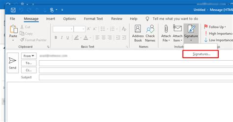 How To Import HTML Email Signature In Outlook Email Template Design