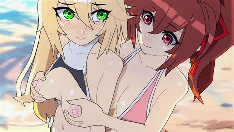 Blazblue Beach Threesome Eporner