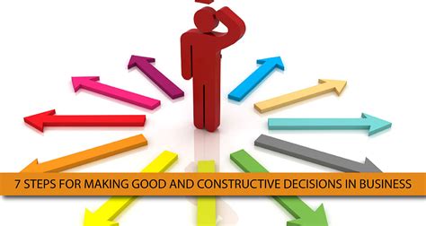 7 Steps For Making Good And Constructive Decisions In Business