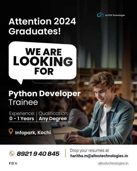 Altos Technologies Chennai On Linkedin 2024graduates Pythondeveloper