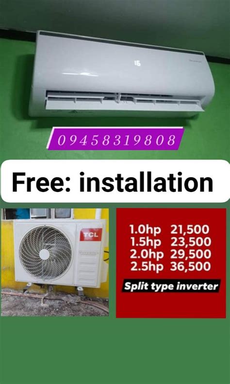 Tcl Brand Split Type Aircon Inverter TV Home Appliances Other Home Appliances On Carousell