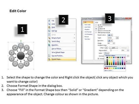 Connecting Factors Diverging Arrow Diagram Circular Flow Chart PowerPoint Slides