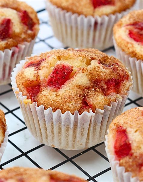Easy Strawberry Muffins So Moist Recipe Cart Recipe Cart
