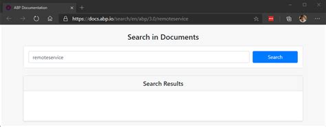 Documentation Search Is Not Working · Issue 5132 · Abpframeworkabp