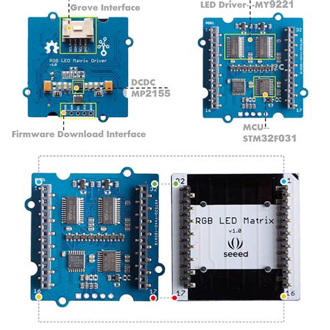 Grove Rgb Led Matrix With Driver The Pi Hut