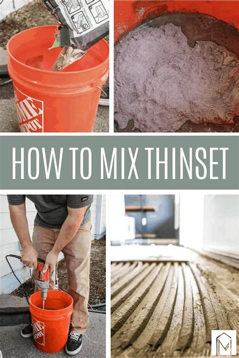 How To Mix Thinset Mortar For Tile 6 Beginner Tips Making Manzanita