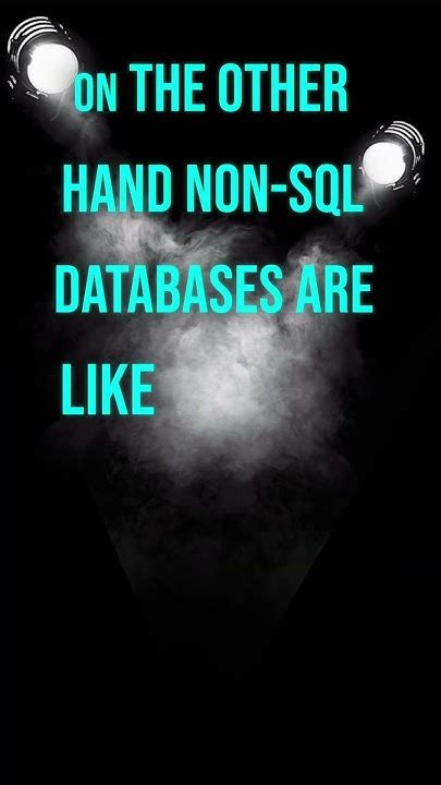 Understanding The Basics Of Sql And Non Sql Databases Youtube