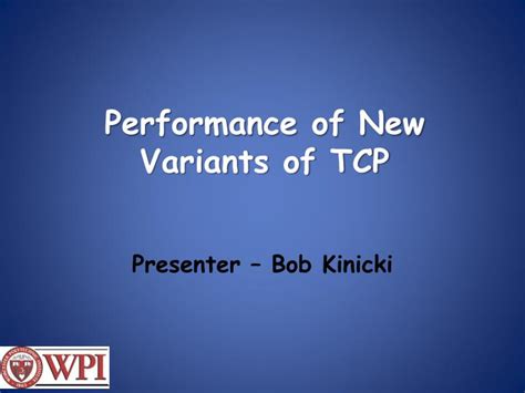 ppt performance of new variants of tcp powerpoint presentation free