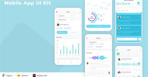 Voice Analysis Mobile App Ui Kit Ux And Ui Kits Ft Voice And Audio Envato