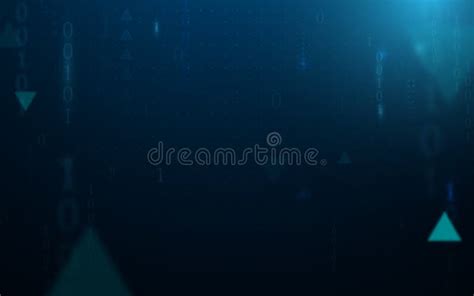 Abstract 1 And 0 Binary Code Matrix And Futuristic Background Stock Vector Illustration Of