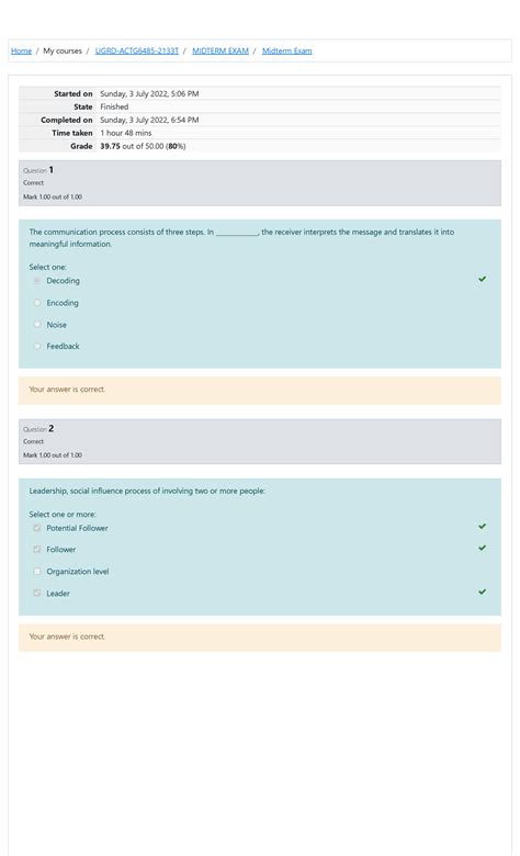 Midterm Exam Actg6485 Human Behavior In Organization Homemy Courses