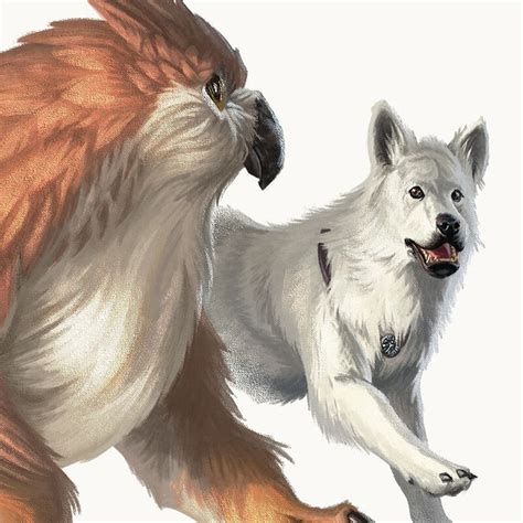Owlbear Cub And Scratch Baldurs Gate 3 Fan Art Von Milano Baldurs Gate Gate Critical
