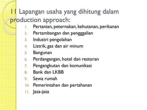 Production Approach