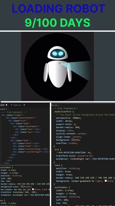 loading robot html and css coding programming software coder youtube