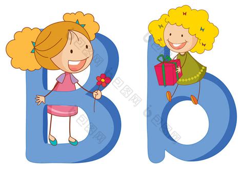 孩子们在字母系列图片 包图网企业站