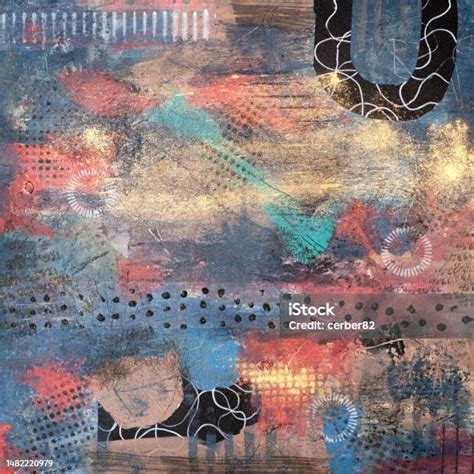 화려한 현대 미술품 추상적인 물감 스트로크 캔버스에 유화 아크릴 예술 예술적 질감 브러시 얼룩과 얼룩 그런지 배경 손으로 그린 패턴 0명에 대한 스톡 벡터 아트 및 기타