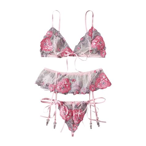 Verpetridure Sexy Lingerie For Women Naughty Plus Size 3pcs Sexy Women
