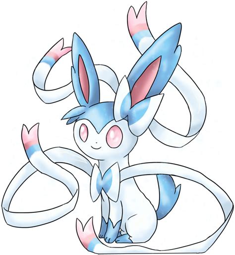 Shiny Sylveon By Cinnamon Shiny Sylveon Fan Art 858x932 Png Download