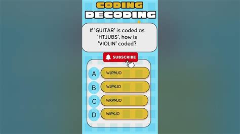 Coding Decoding Practice Questions 71 Coding Decoding Tricks Genius