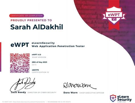 Elearnsecurity On Twitter 👏 👏 👏 Congrats On Your Cert Isara012