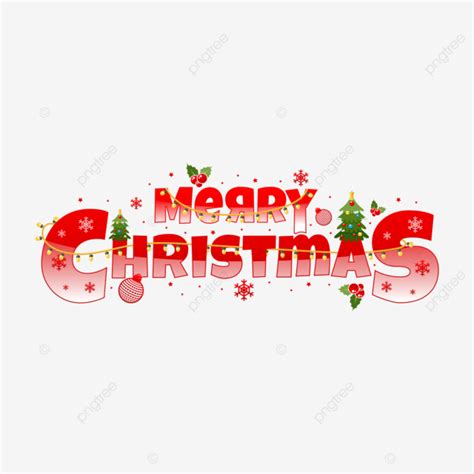 크리스마스 요소가 있는 메리 크리스마스 타이포그래피 빨간색 텍스트 벡터 메리 크리스마스 크리스마스 크리스마스 타이포그래피 Png 일러스트 및 벡터 에 대한 무료